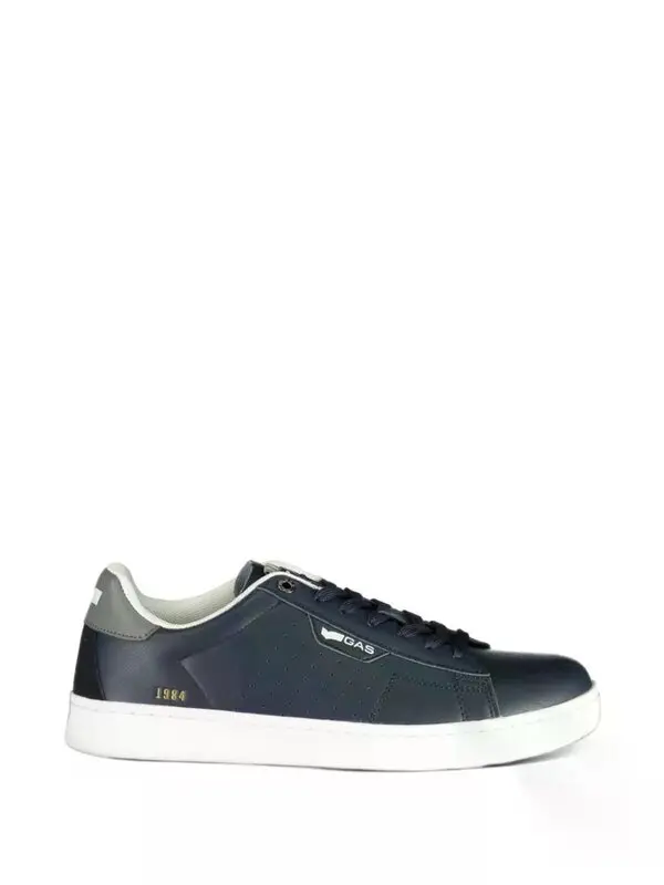 GAS Perforated Logo-patch Sneakers