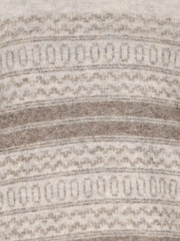 Brunello Cucinelli Nordic Jacquard Alpaca, Cashmere And Wool Blend Sweater