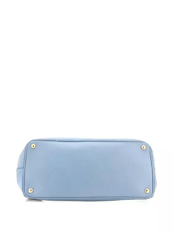 Prada Lux Open Saffiano Leather Large Tote Bag - Blue