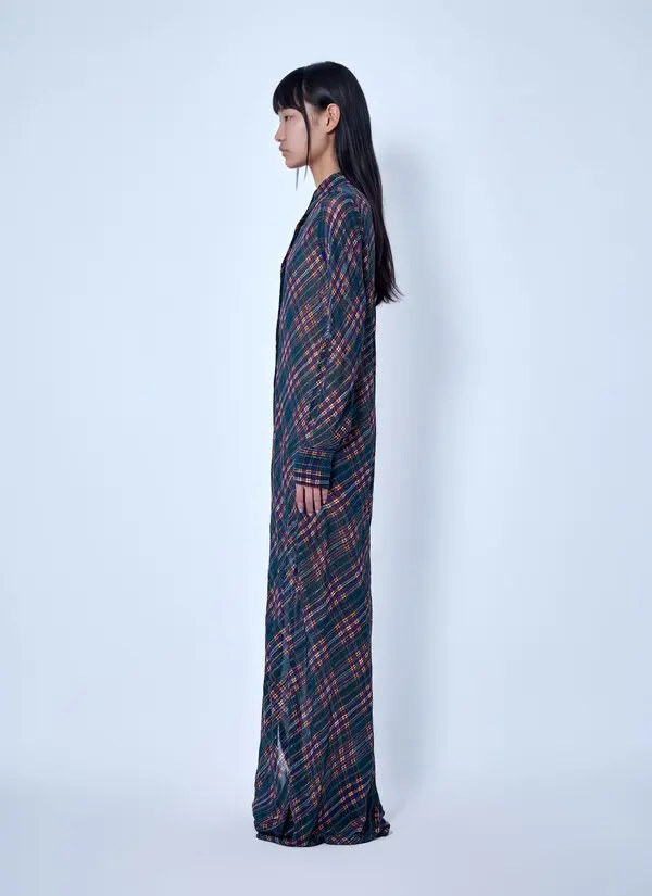 Dries Van Noten Fitted Floor-length Shirt Dress