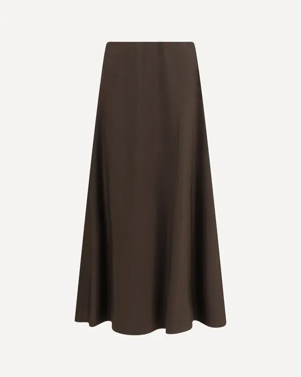 Brunello Cucinelli Flute Virgin Wool And Viscose Twill Skirt