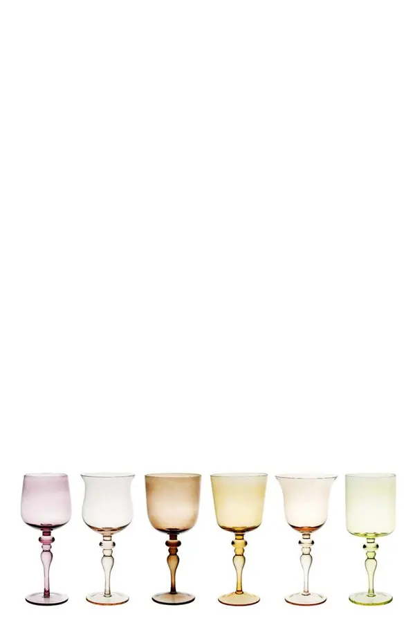 BITOSSI Set Of 6 Goblets Assorted Shapes