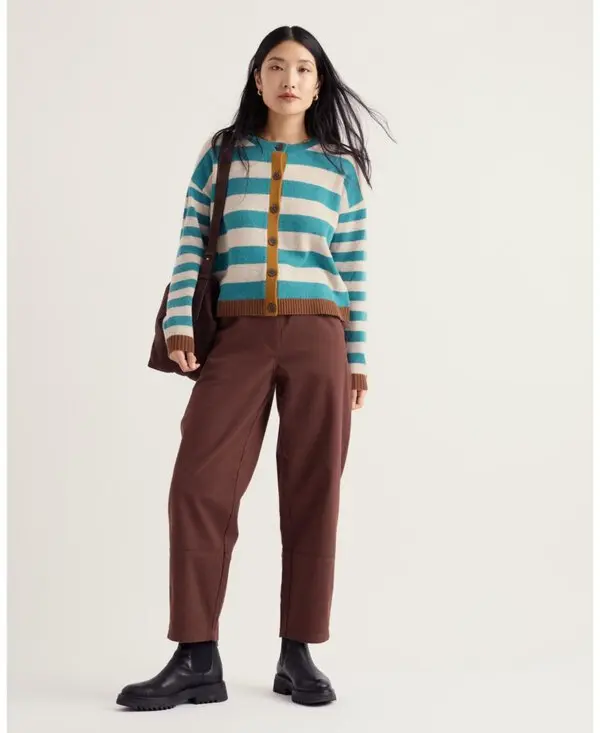 SEASALT CORNWALL Painted Forms Tapered Cropped Trousers