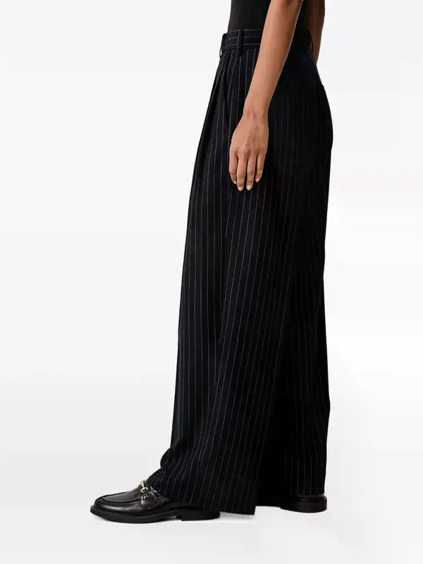 WRSTBHVR Pinstripe-print Pleated Trousers
