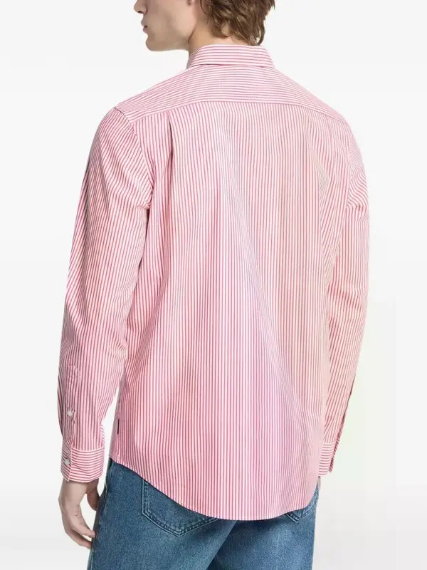 Michael Kors Striped Stretch Cotton Shirt