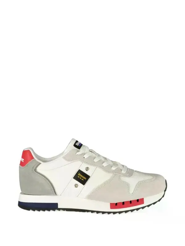 BLAUER. Queens Panelled Lace-up Sneakers