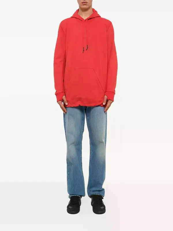 11 BY BORIS BIDJAN SABERI Drop-shoulder Drawstring Hoodie