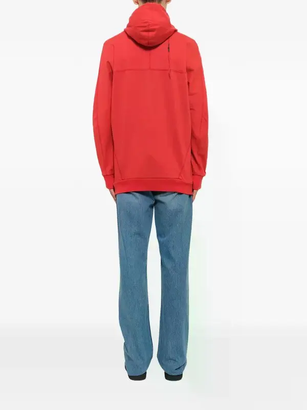 11 BY BORIS BIDJAN SABERI Drop-shoulder Drawstring Hoodie