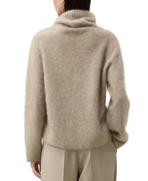 Lilysilk Brushed Cashmere Turtleneck Sweater