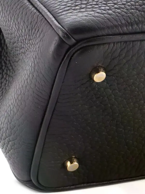 Dior Diorissimo Tote Pebbled Leather Mini Shoulder Bag