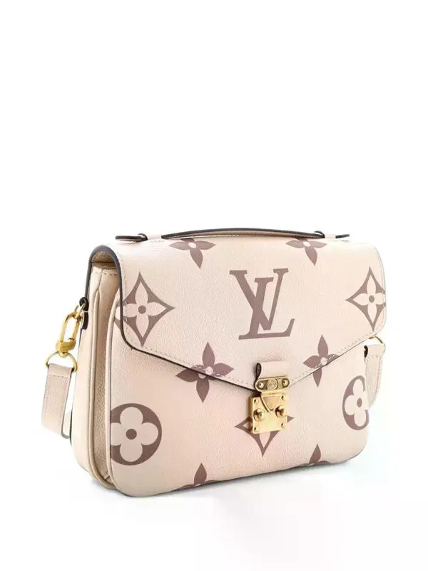 LOUIS VUITTON Pochette Metis Bicolor Monogram Empreinte Giant Crossbody Bag