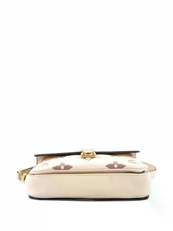 LOUIS VUITTON Pochette Metis Bicolor Monogram Empreinte Giant Crossbody Bag