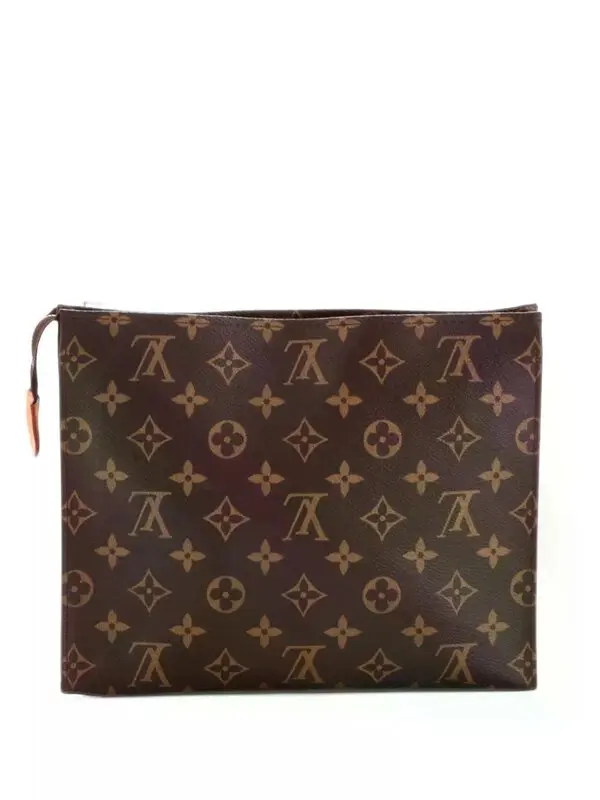 LOUIS VUITTON Toiletry Pouch Monogram Canvas 26 Clutch Bag - Brown