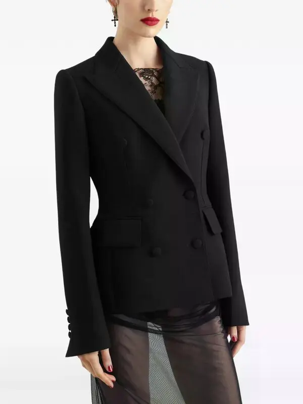 Dolce & Gabbana Double-breasted Jacket In Double Wool Crêpe