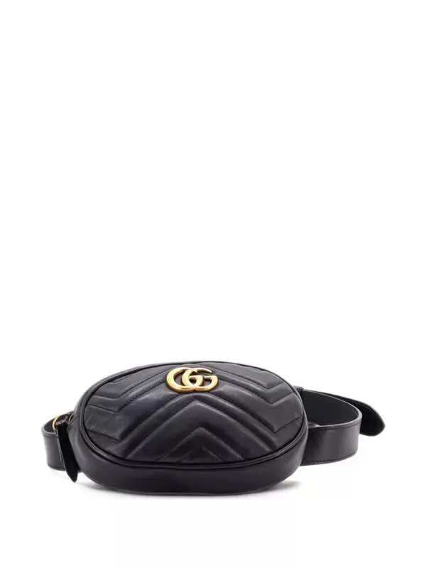 Gucci Gg Marmont Matelasse Leather Belt Bag