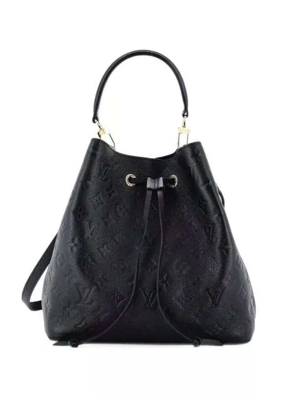 LOUIS VUITTON Neonoe Handbag Monogram Empreinte Leather Mm Bucket Bag - Black
