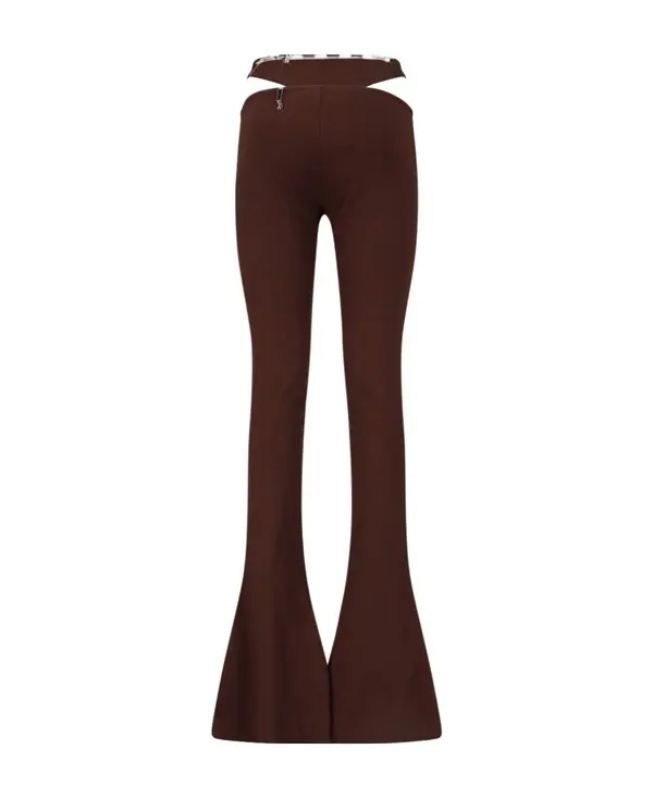 Attico Remi Cut Out Flared Trousers
