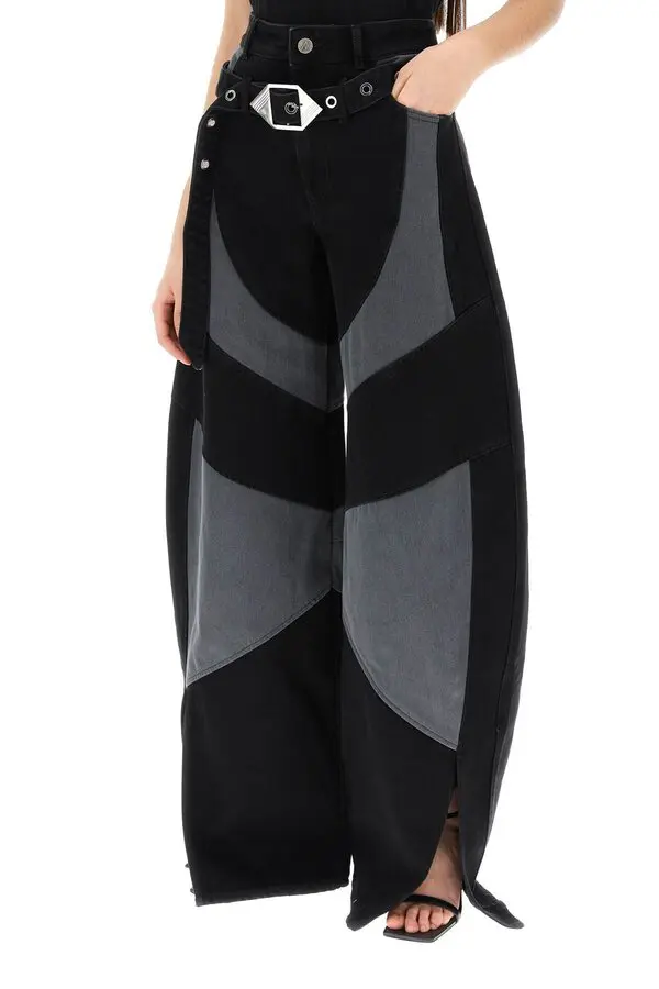 Attico Two-color Spliced Jeans