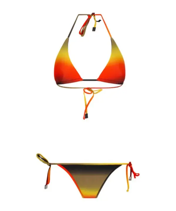 Attico Gradient Effect Bikini Set - Multicolor