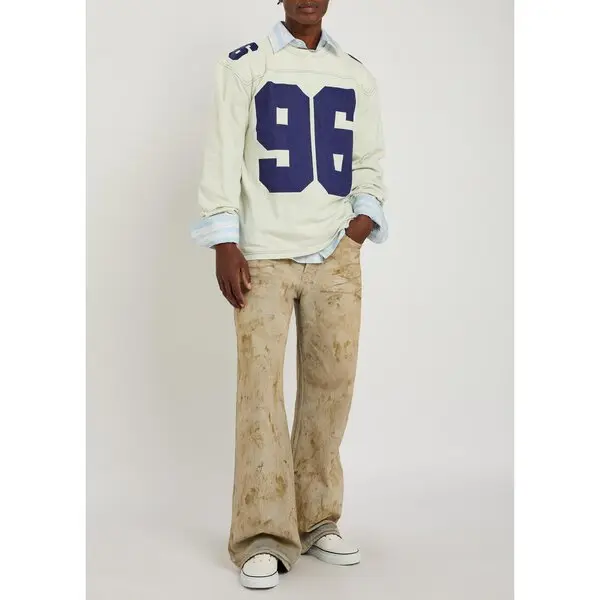 Acne Studios Cotton Graphic Oversized-fit Long-sleeve T-shirt