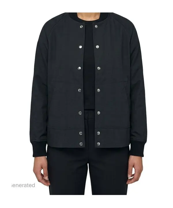 Comme Des Garçons Long-sleeve Baseball-collar Jacket