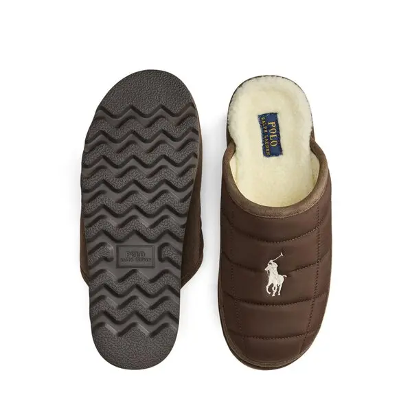 Polo Ralph Lauren Quilting-patterned Slouchy Mule Sandals