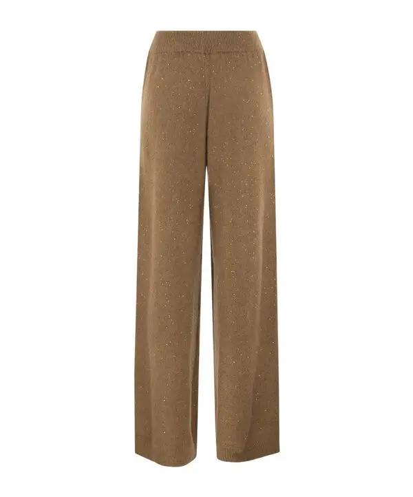 Fabiana Filippi Sequin-embellished Knit Casual Trousers