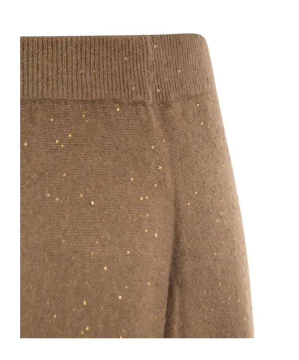 Fabiana Filippi Sequin-embellished Knit Casual Trousers