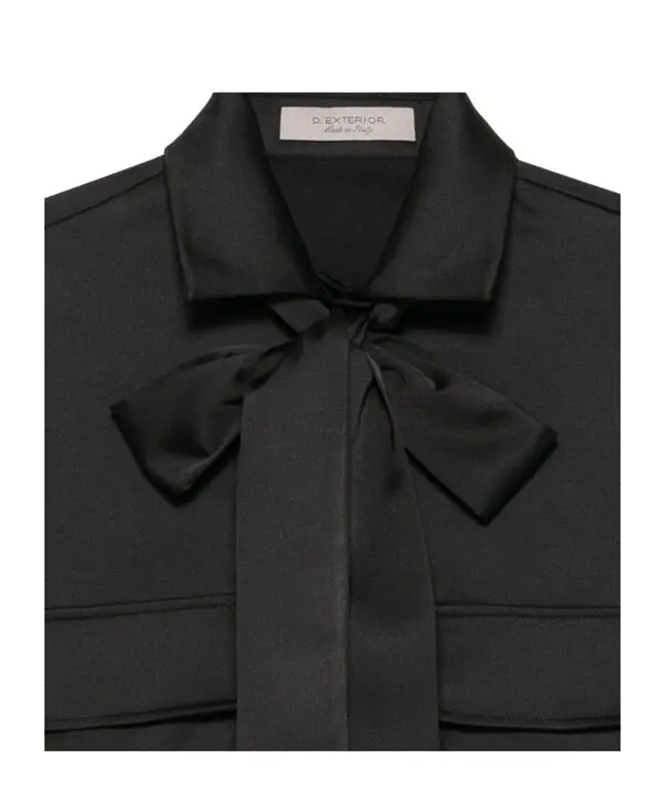D.exterior Bow-detail Pocket Shirt
