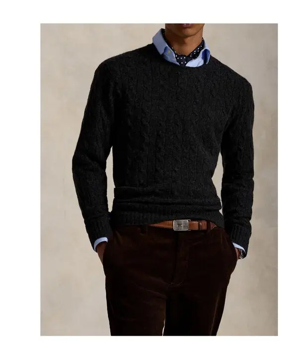 Polo Ralph Lauren Round-neck Twisted-knit Sweater