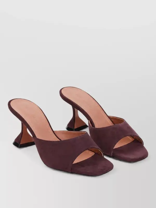 Amina Muaddi Suede High-heeled Sandals