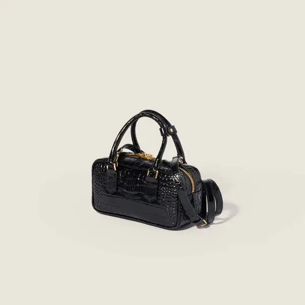 Miu Miu Arcadie Crocodile Embossed Calfskin Bag