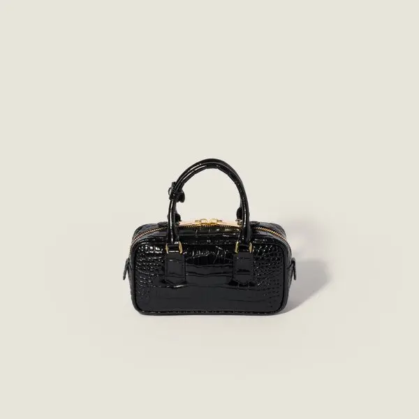 Miu Miu Arcadie Crocodile Embossed Calfskin Bag
