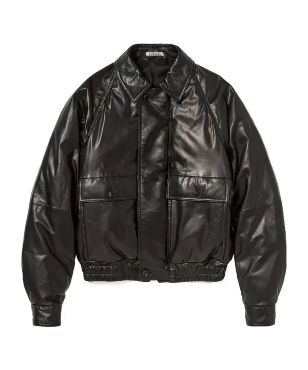 Auralee Leather Down Jacket