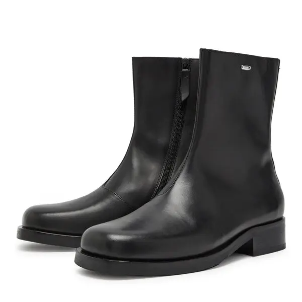 Our Legacy Glossy Leather Ankle Boots