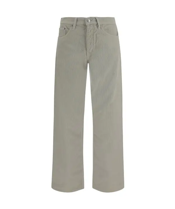 SUNFLOWER Corduroy Straight-leg Pants - Gray