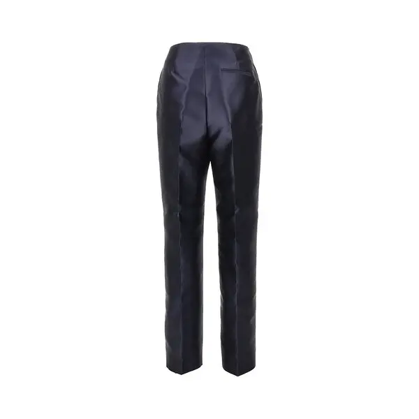 Alberta Ferretti Mikado Tailored Cigarette Pants