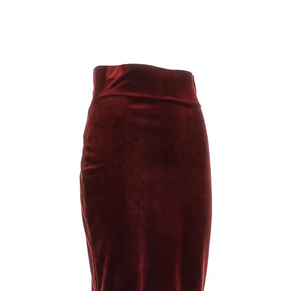 Alberta Ferretti Velvet Midi Skirt