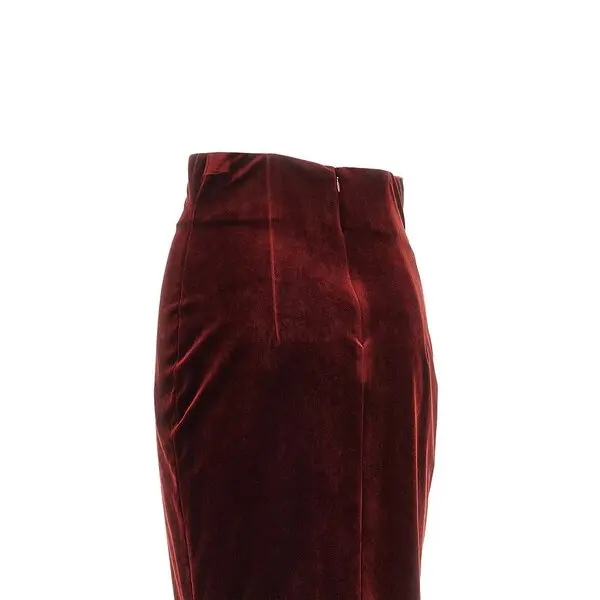 Alberta Ferretti Velvet Midi Skirt