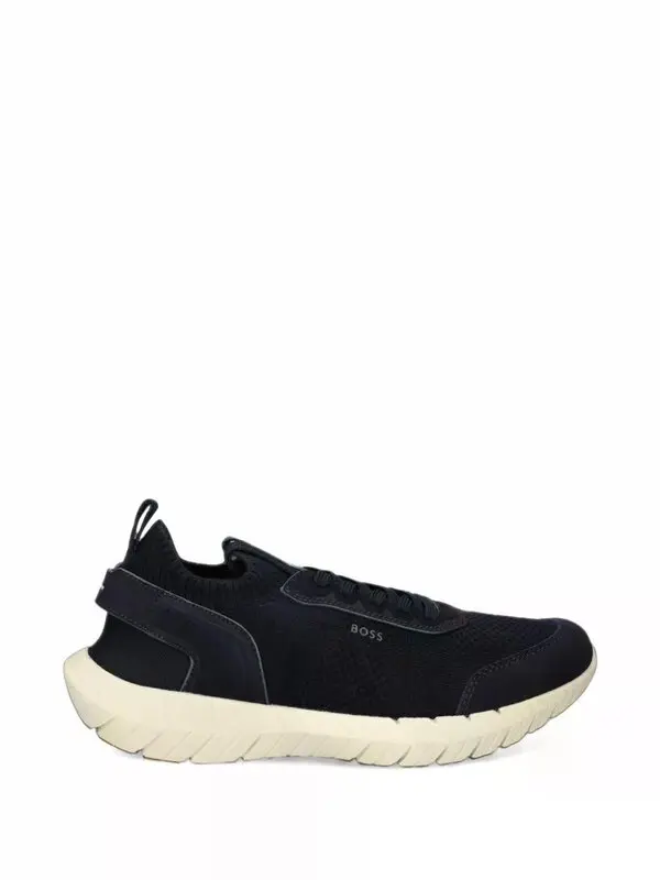 BOSS Motion Mesh-panelled Lace-up Sneakers - Blue