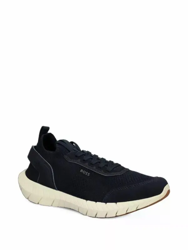 BOSS Motion Mesh-panelled Lace-up Sneakers