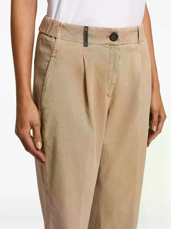 Peserico Pleated Turn-up Tapered Trousers