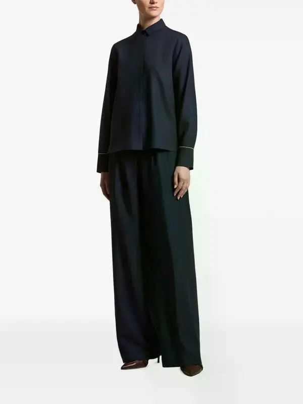 Peserico Concealed-front Wool Shirt