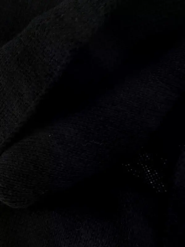 Palm Angels Logo-patch Knitted Scarf