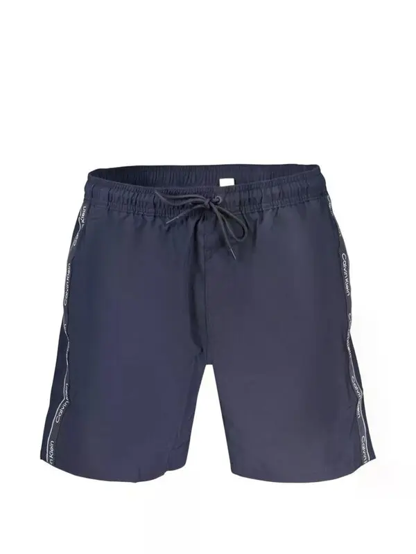 Calvin Klein Logo-tape Drawstring Swim Shorts