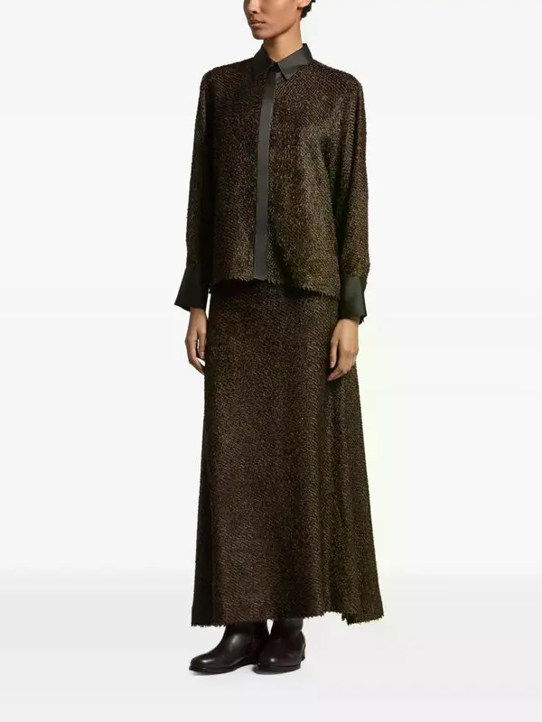 Peserico Textured-finish Maxi Skirt
