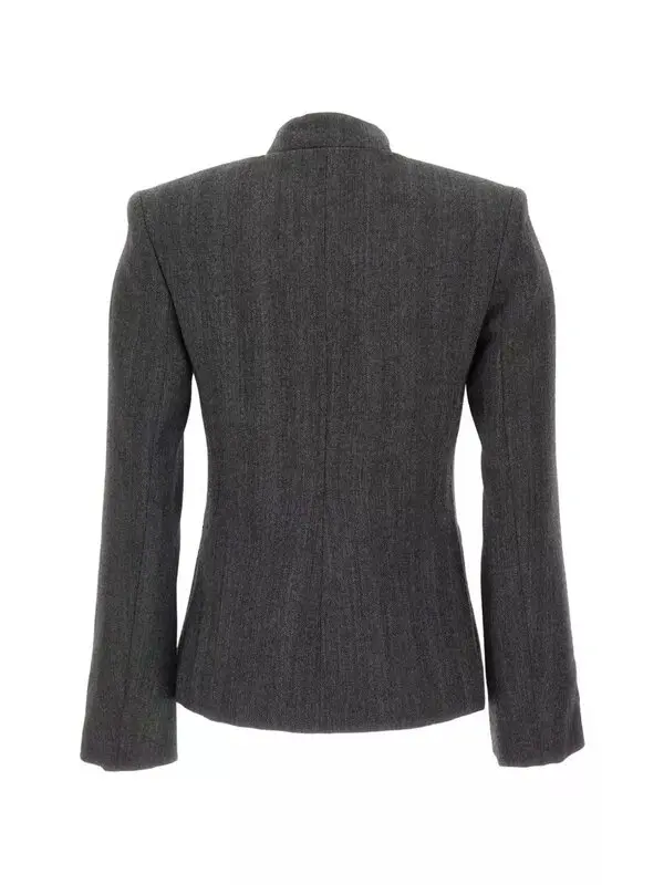 Coperni Herringbone-pattern Asymmetrical-fastening Jacket