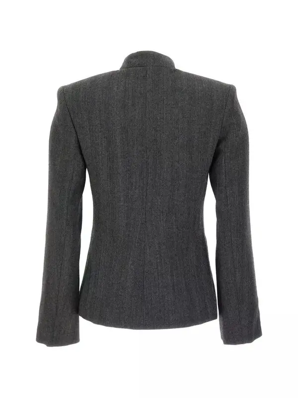 Coperni Herringbone-pattern Asymmetrical-fastening Jacket