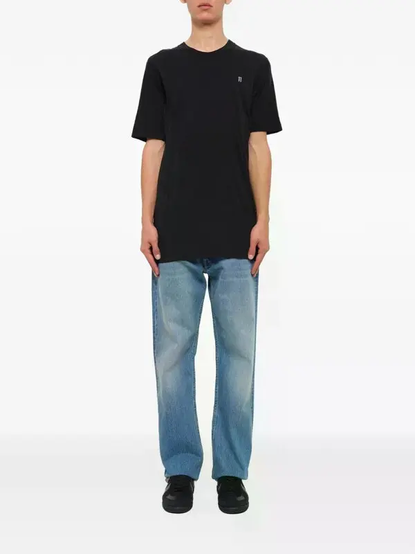11 BY BORIS BIDJAN SABERI Logo-print Graphic-back T-shirt