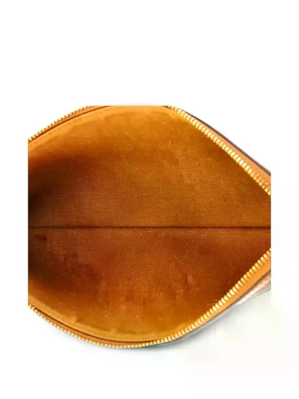 Celine Zip Wristlet Triomphe Coated Canvas Pouch